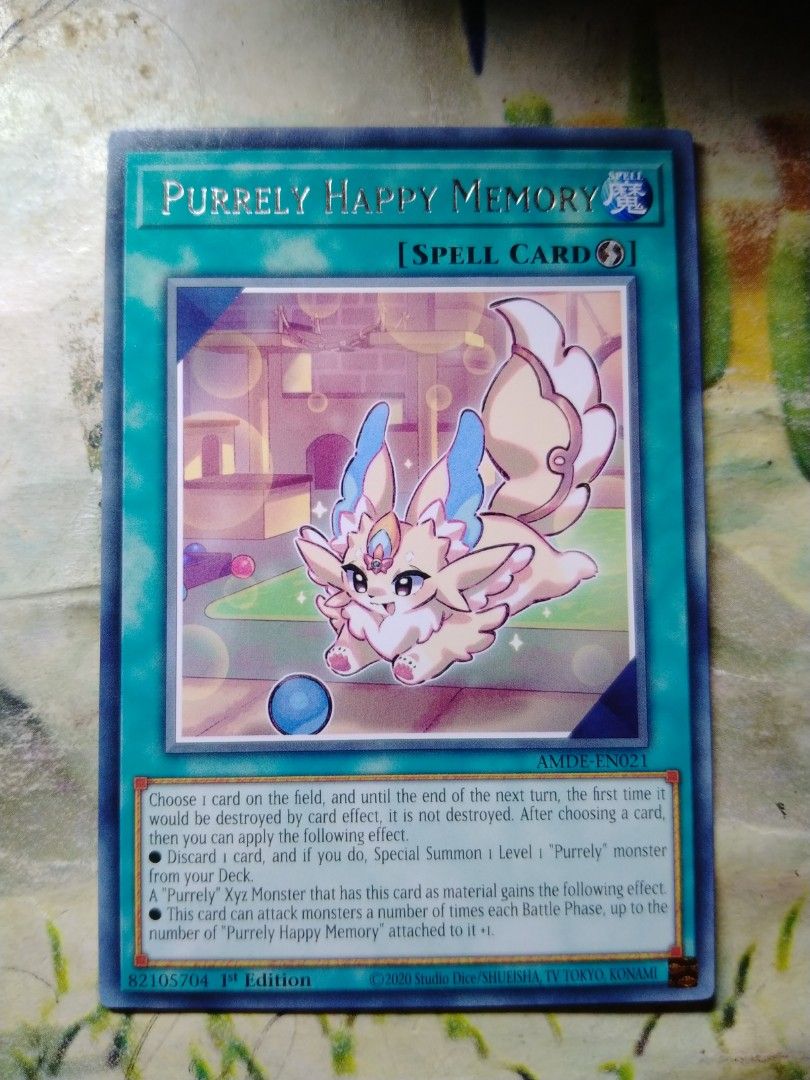 KARTU YUGIOH PURRELY HAPPY MEMORY ORIGINAL KONAMI 1ST EDITION AMDE ...