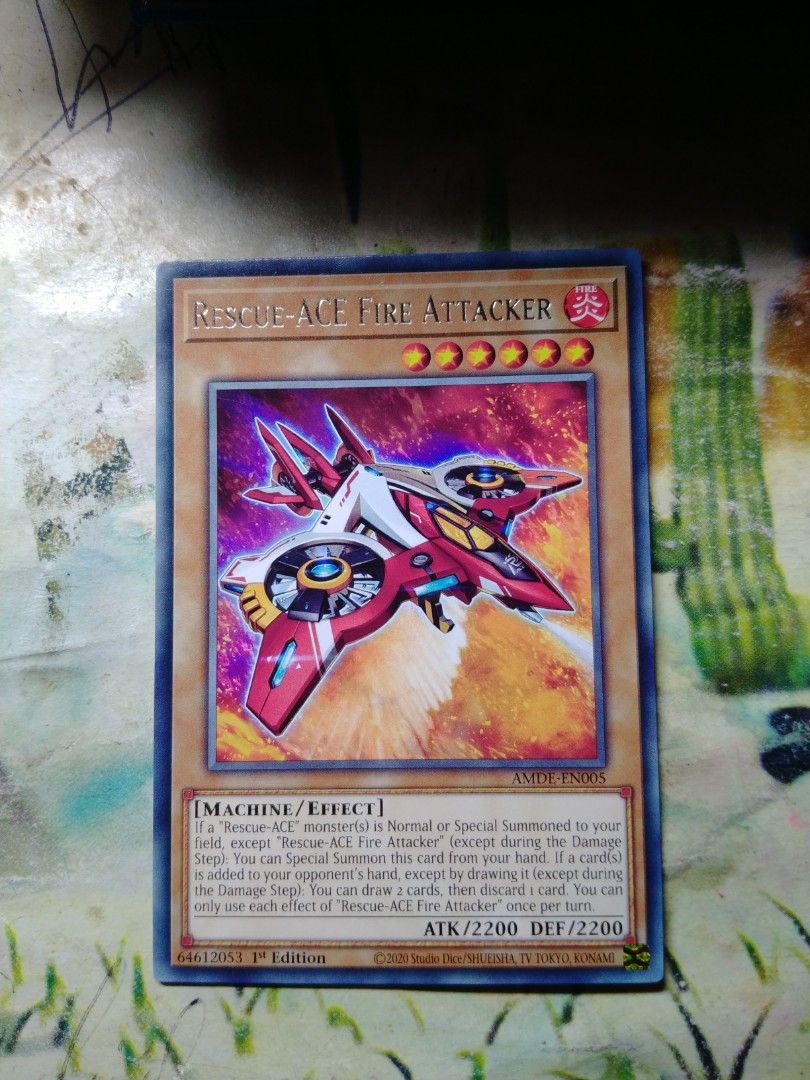 KARTU YUGIOH RESCUE ACE-FIRE ATTACKER ORIGINAL KONAMI 1ST EDITION AMDE ... KARTU YUGIOH RESCUE ACE-FIRE ATTACKER ORIGINAL KONAMI 1ST EDITION AMDE ...