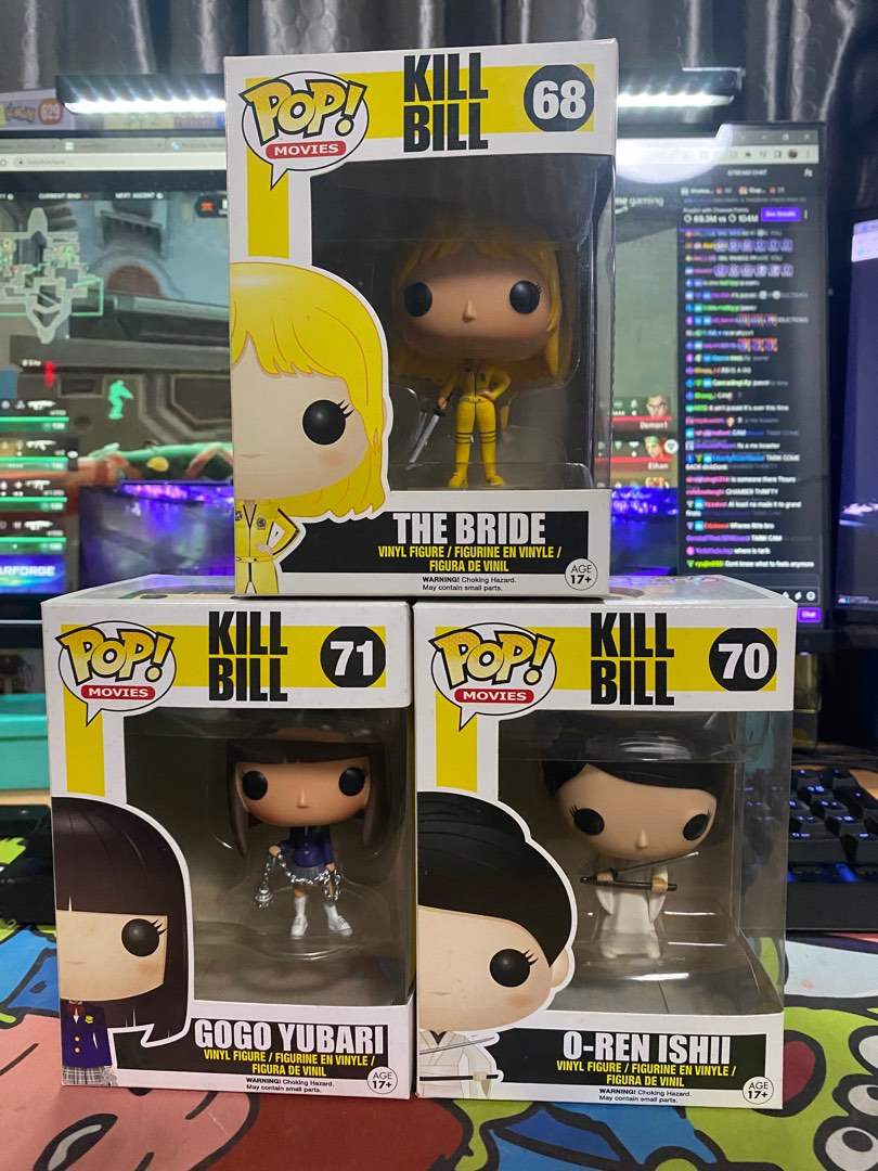 Kill Bill Funko Pops - The Bride | Gogo Yubari | O-Ren Ishii, Hobbies ...