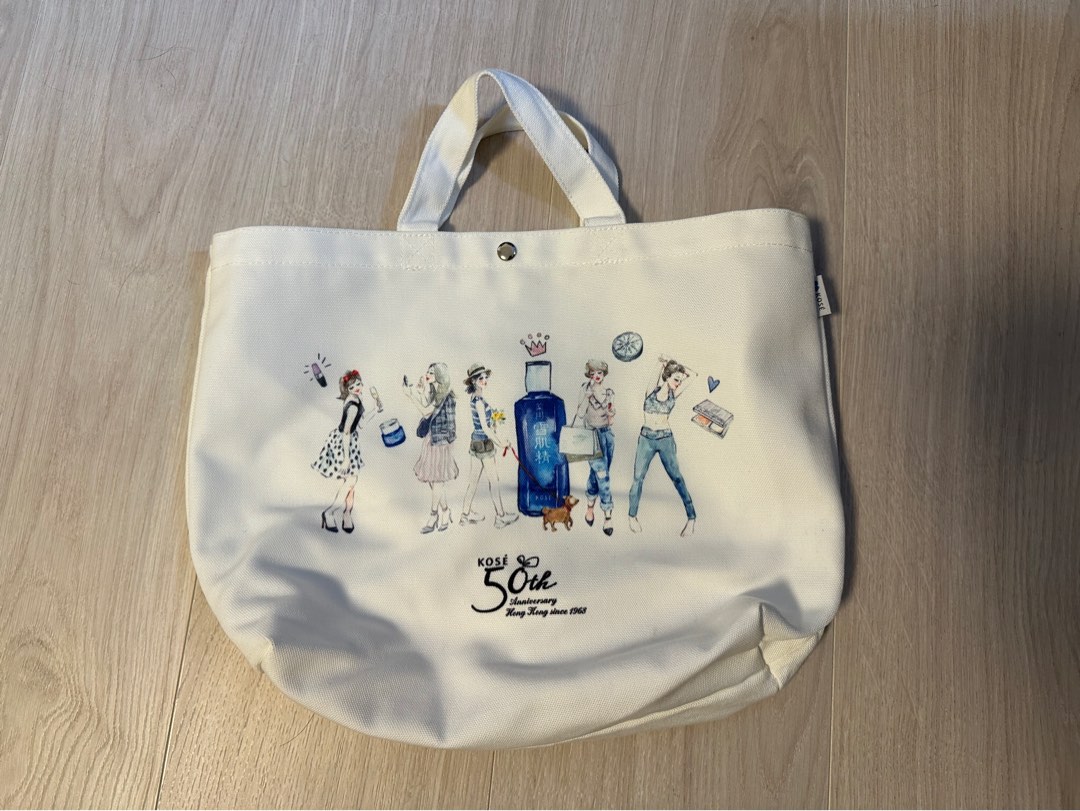 KOSE 50th tote bag A4, 女裝, 手袋及銀包, Tote Bags - Carousell