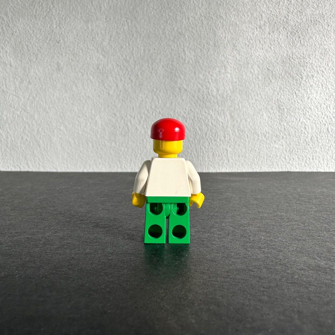 Lego Minifigure Octan White Logo Green Legs Red Cap Long Bill, Hobbies ...