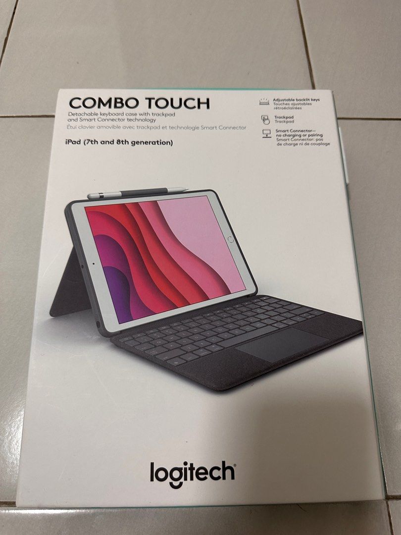 LOGItech Combo Touch. (Ipad 7th -10th generation), Mobile Phones ... LOGItech Combo Touch. (Ipad 7th -10th generation), Mobile Phones ...