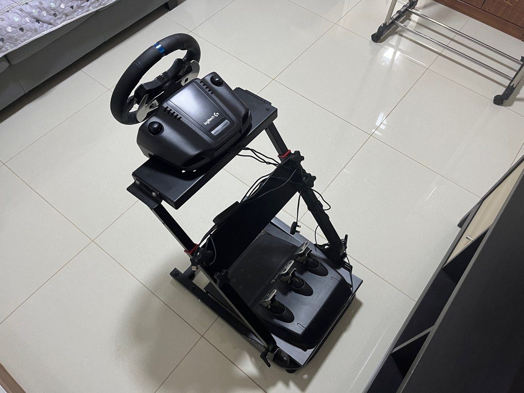 Logitech G29 with S5 Supra Wheelstand v7, Video Gaming, Gaming ...