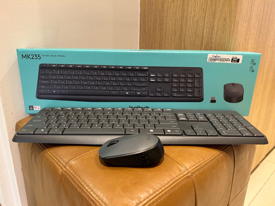 Logitech Wireless Keyboard And Mouse Mk235 Computers And Tech Parts And Accessories Computer