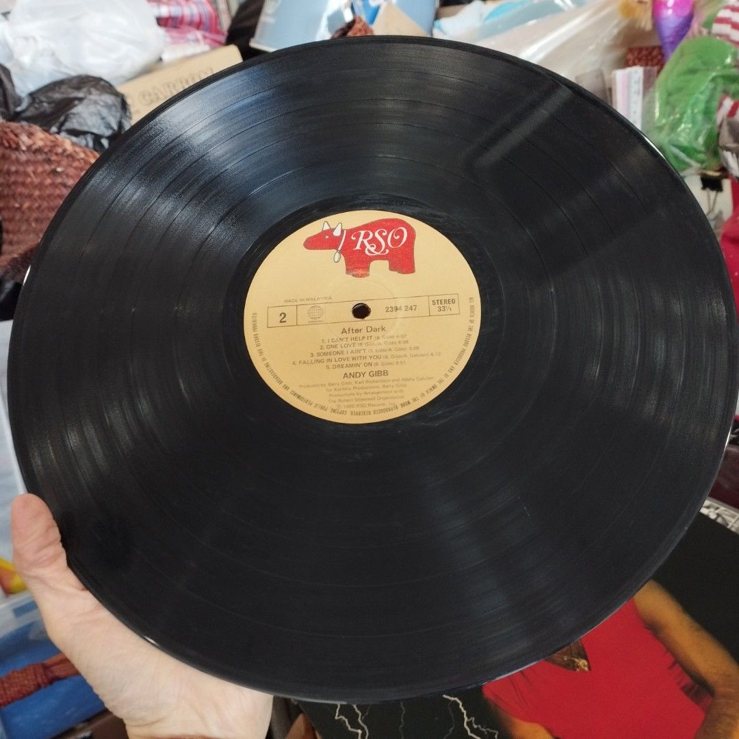Lp Andy Gibb After Dark Hobbies And Toys Music And Media Vinyls On Carousell
