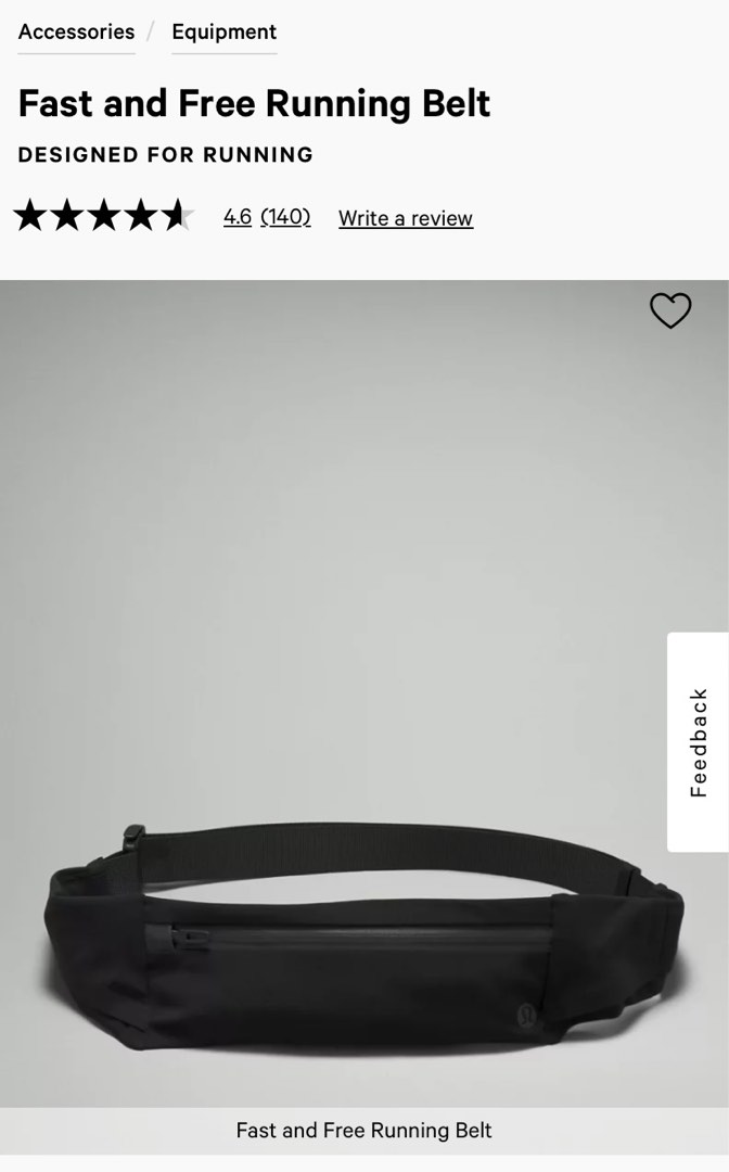 Lululemon fast and free running belt, Men's Fashion, Watches ...