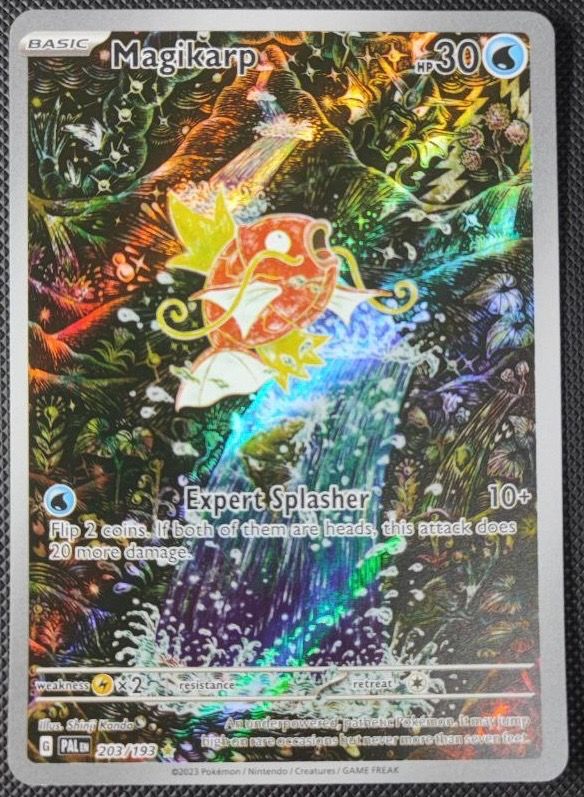 Magikarp AR 203/193 paldea evolved, Hobbies & Toys, Toys & Games on ...