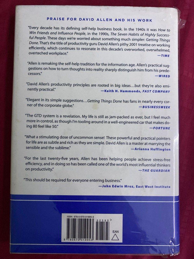 Making It all work David Allen Best Self Help Books, Hobbies & Toys, Books & Magazines, Fiction ...