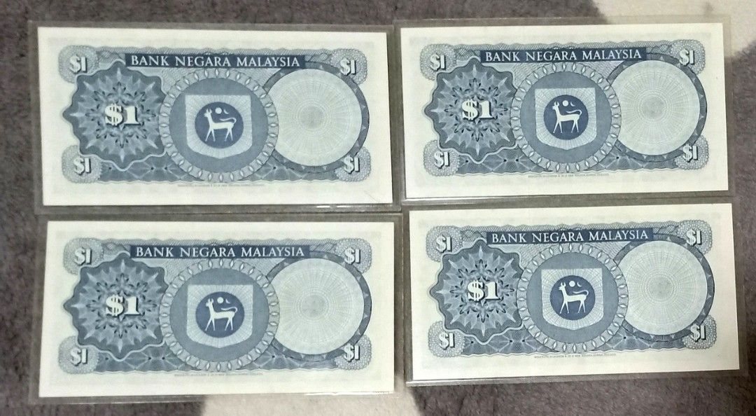 MALAYSIA $1 RINGGIT 3RD SERIES CURRENCY NOTE RUNNING NUMBER, Hobbies & Toys, Memorabilia ...