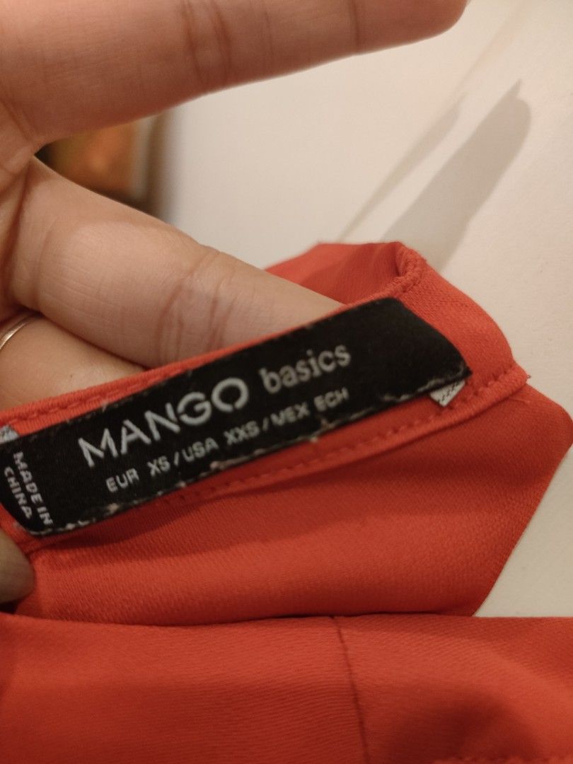 Mango Basic Red Top on Carousell