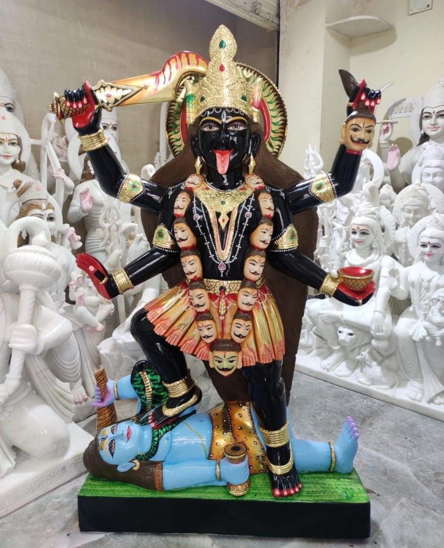 Premium quality Marble Kali Statue, Hobbies & Toys, Memorabilia ...
