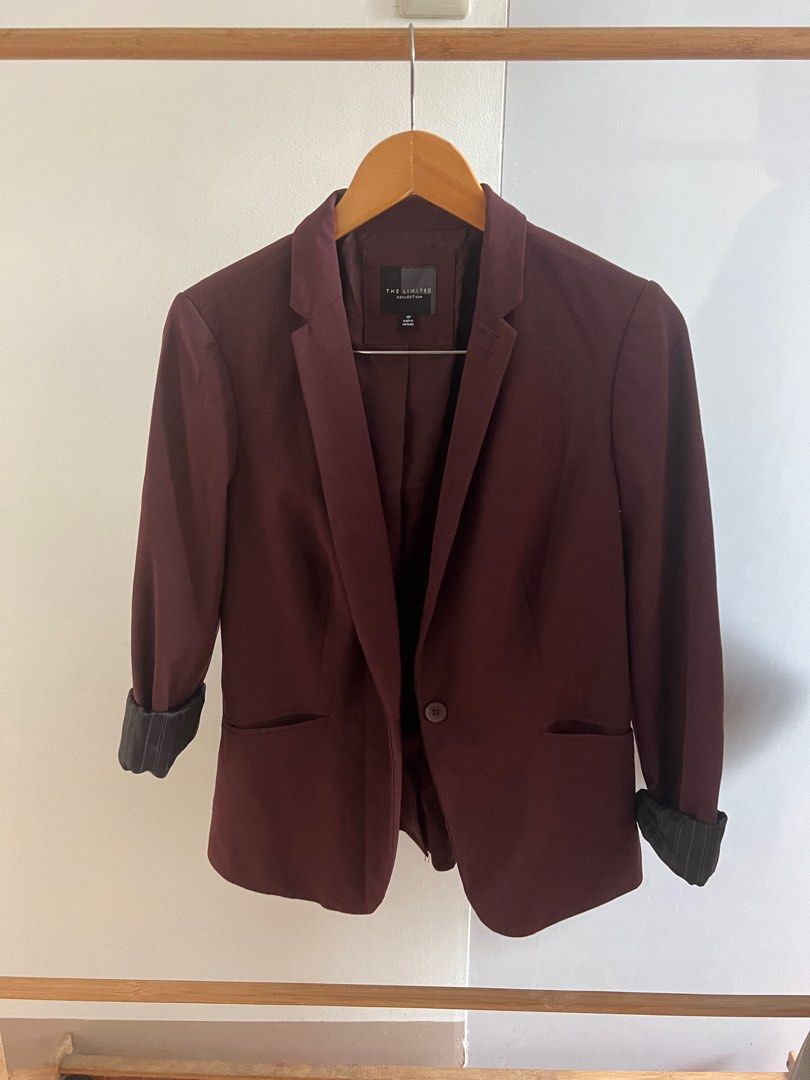 Maroon Blazer on Carousell