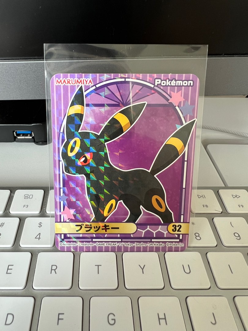 MARUMIYA Umbreon Pokemon Card Sticker Scarlet Violet 151 RARE, Hobbies ...