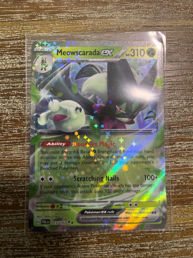 Meowscarada ex paldea evolved, Hobbies & Toys, Toys & Games on Carousell