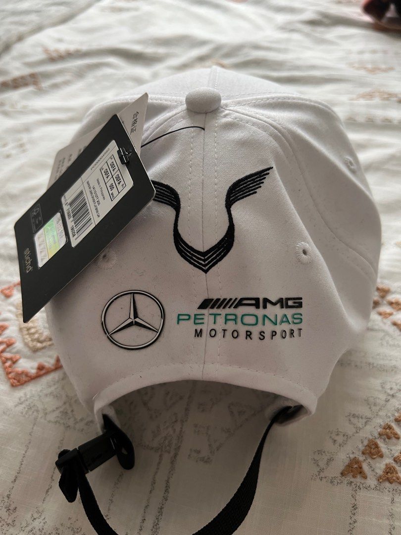 Mercedes motorsports white cap, Men's Fashion, Watches & Accessories ...