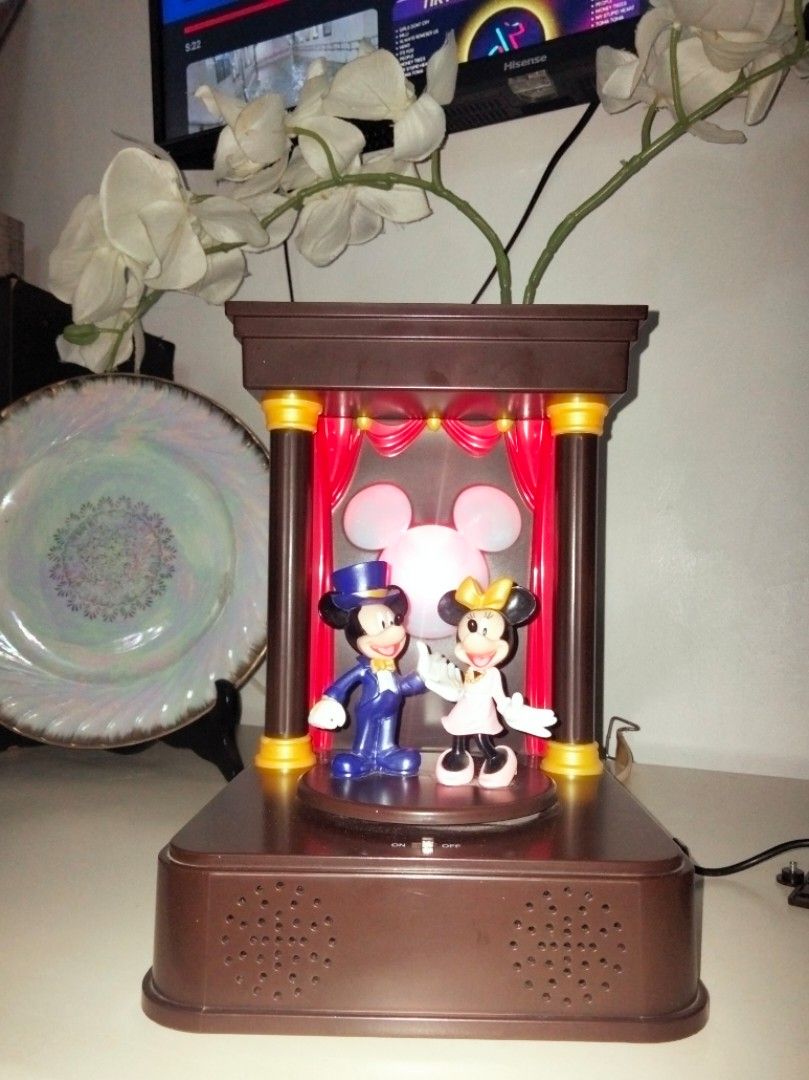 MICKEY AND MINNIE MOUSE TOY COLLECTION SPEAKER/SPINS/BATTERY OPERATED ...