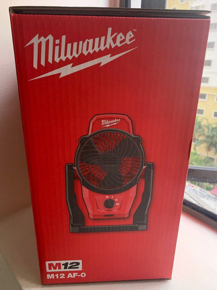 Milwaukee M12 AF Cordless Compact Mini Air Fan / Milwaukee Air Fan ...