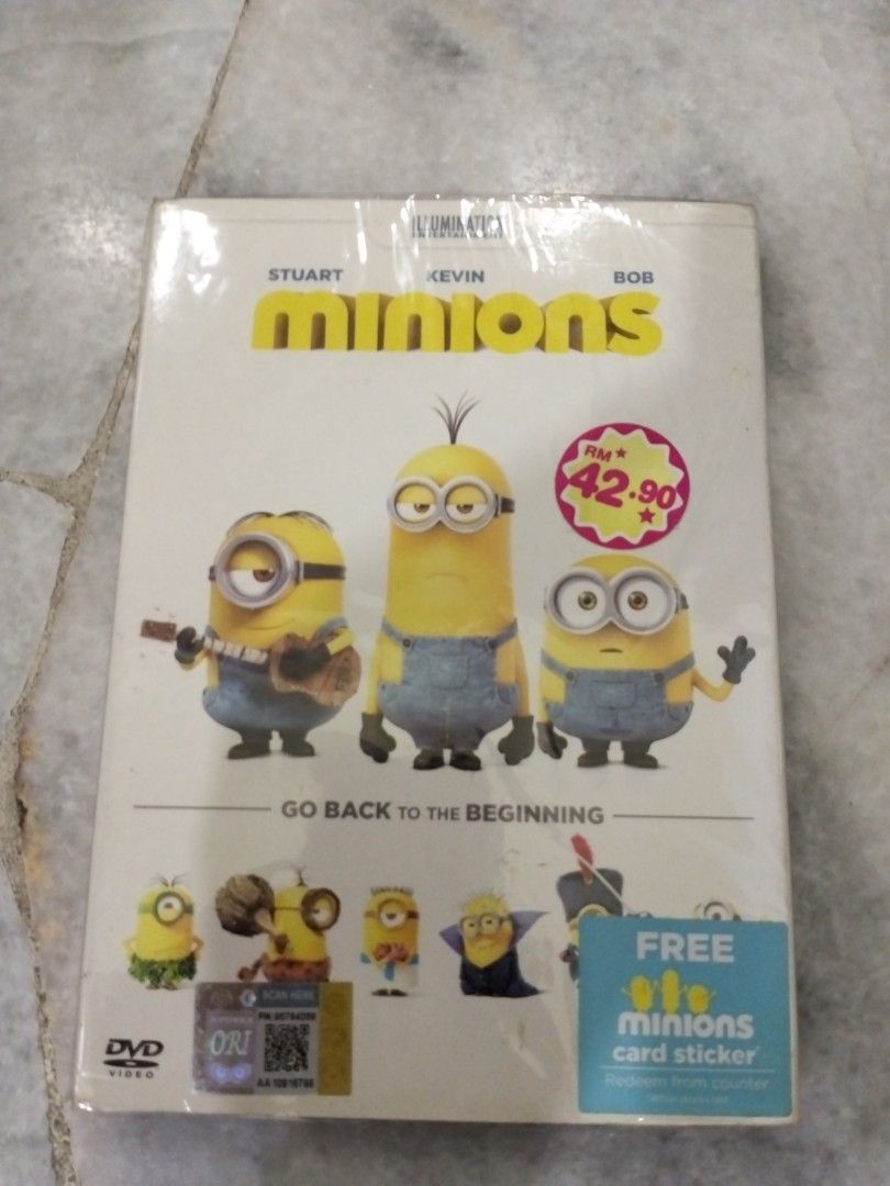 Minions movie DVD, Hobbies & Toys, Music & Media, CDs & DVDs on Carousell
