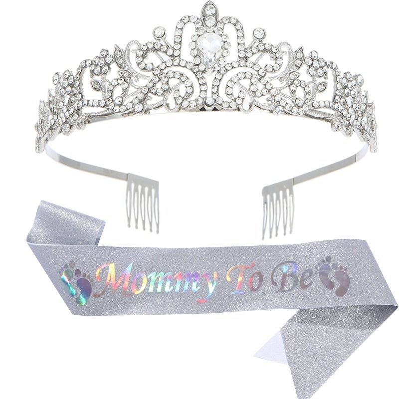 Mom To Be Baby Shower Decorations, Mommy To Be Sash and Tiara Set ...