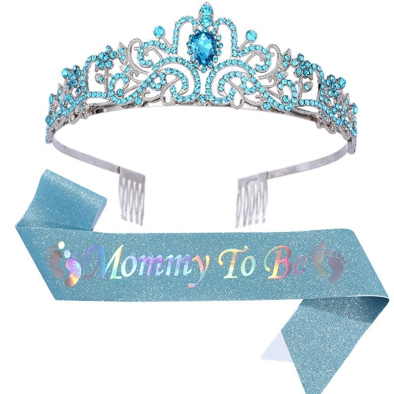 Mom To Be Baby Shower Decorations, Mommy To Be Sash and Tiara Set ...