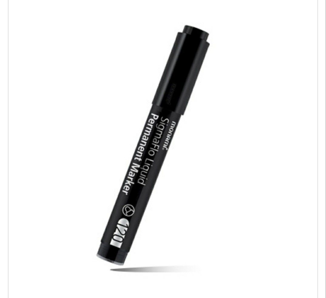 MONAMI SigmaFlo Liquid Permanent Marker B120, Hobbies & Toys ...