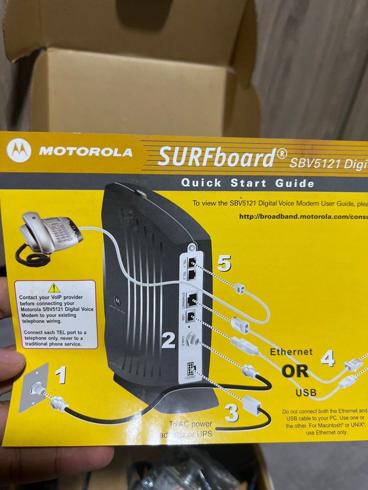 Motorola Voice Modem - SBV5121, Computers & Tech, Parts & Accessories ...