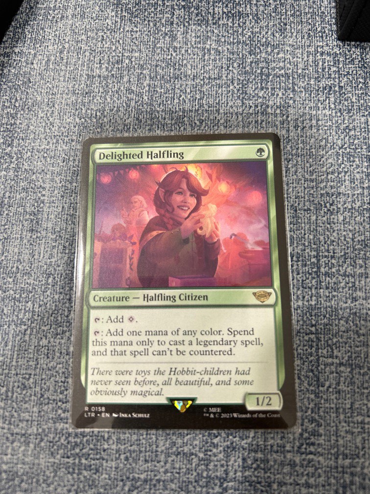MTG LOTR Delighted Halfling, Hobbies & Toys, Toys & Games on Carousell
