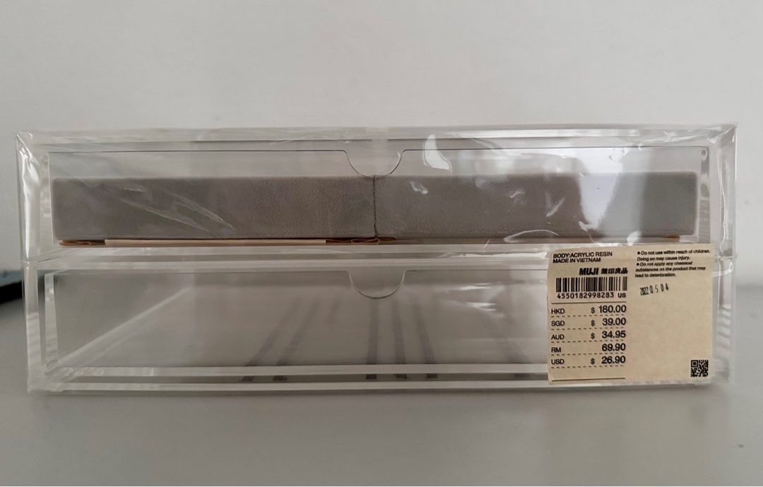 [MUJI] Acrylic Case Set, Women's Fashion, Jewelry & Organisers ...