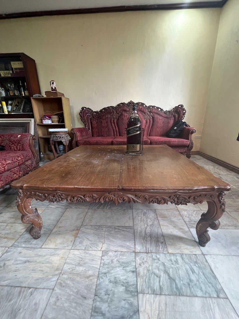 Narra Center table and side table on Carousell