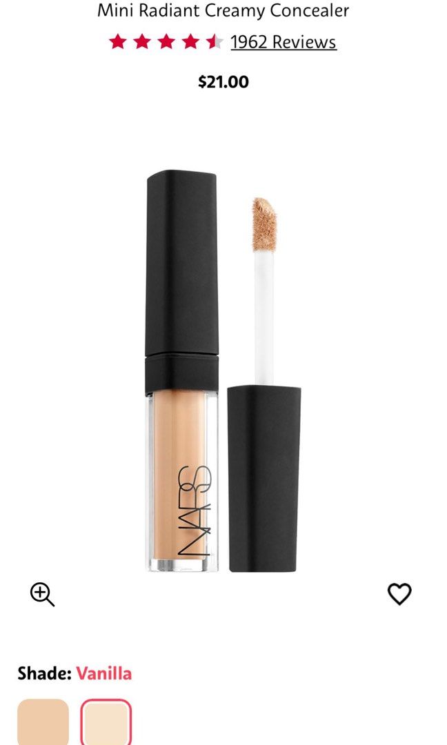 NARS Mini Radiant Creamy Concealer Vanilla, Beauty & Personal Care ...