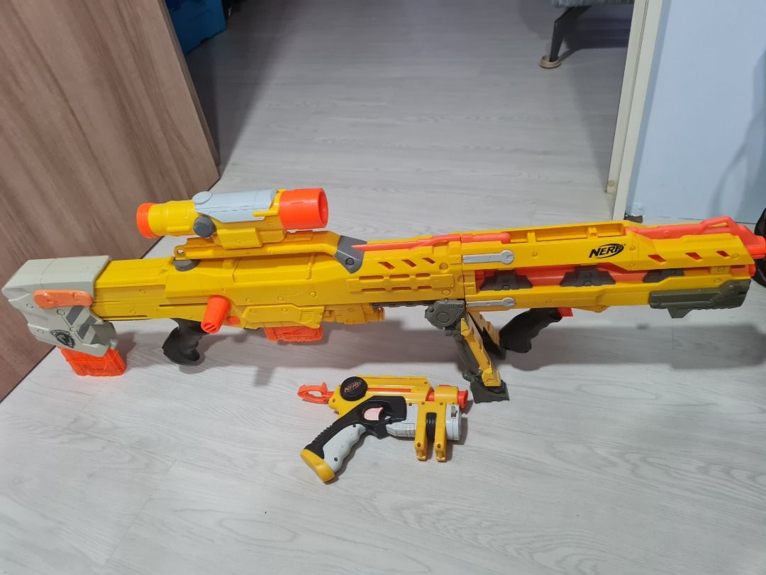 Nerf Sniper Loadout +30 darts, Hobbies & Toys, Toys & Games on Carousell