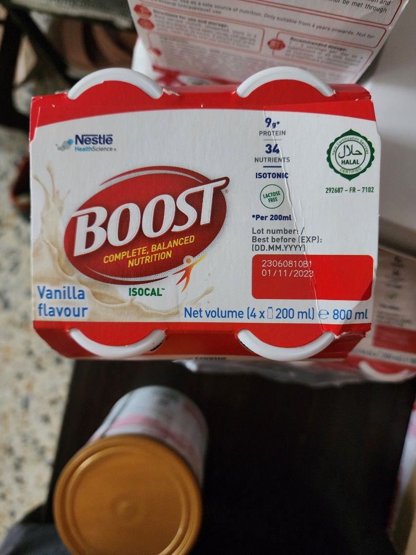 Nestle Boost Isocal Liquid Vanilla 200ml, Health & Nutrition, Health ...