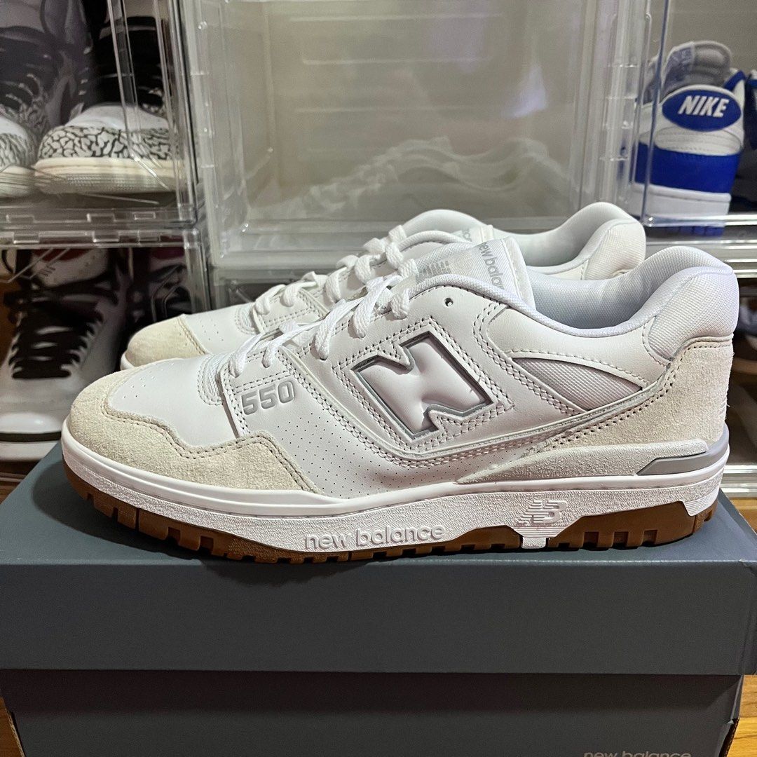 New Balance 550 white gum, Men's Fashion, Footwear, Sneakers on Carousell