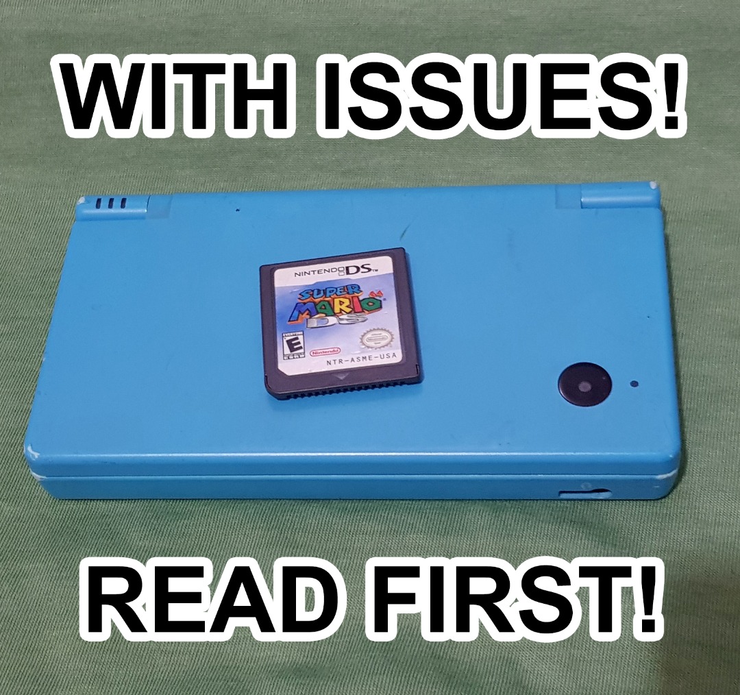 Nintendo DS (DSi WITH ISSUES) + Super Mario 64 DS, Video Gaming, Video ...