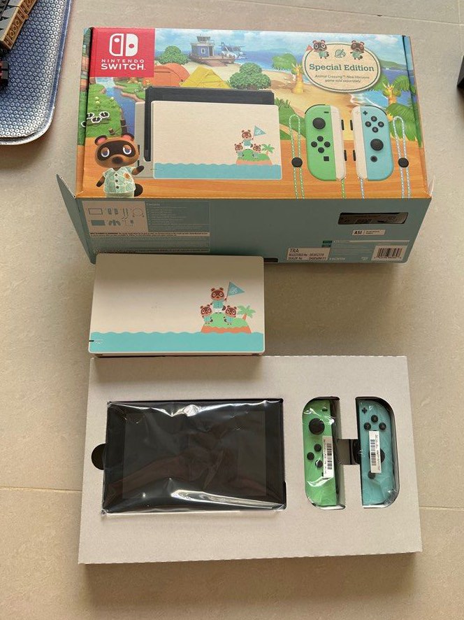 Nintendo Switch Animal Crossing Game Console, Video Gaming, Video Game ...