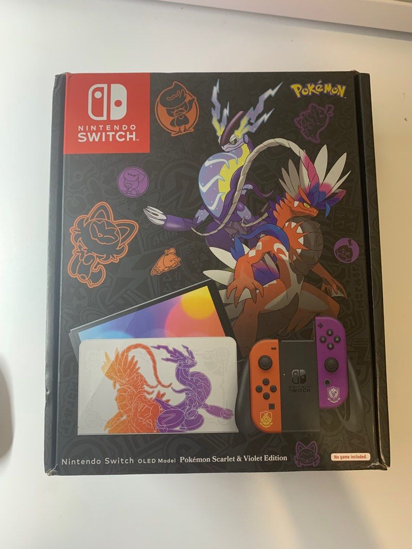 Nintendo Switch Oled Pokemon SV Edition, Video Gaming, Video Game ...