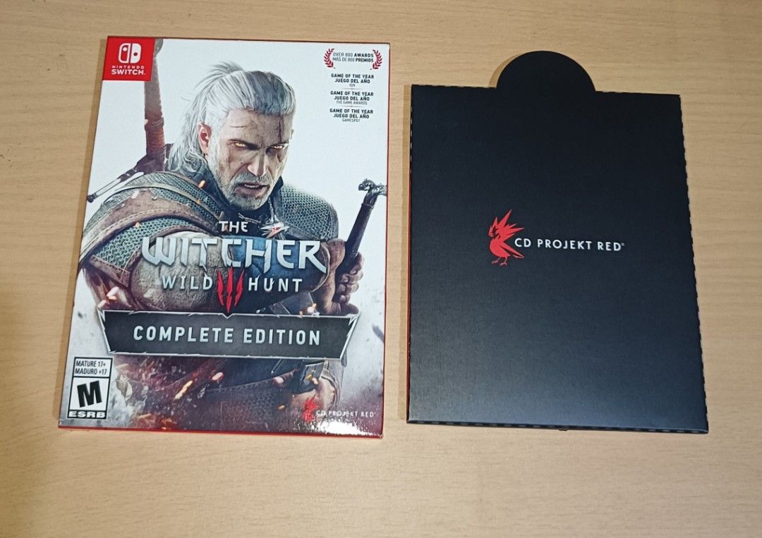 Nintendo Switch Witcher 3 Box & Complete Insert Inside, Video Gaming ...