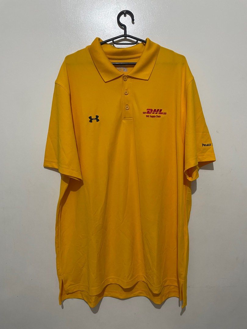 OAKLEY X DHL YELLOW DRI FIT POLO, Men's Fashion, Tops & Sets, Tshirts ...