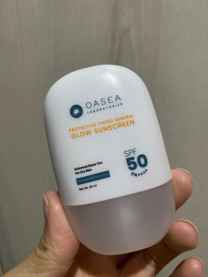OASEA Tinted Mineral Glow Sunscreen 30ml, Kesehatan & Kecantikan, Kulit ...