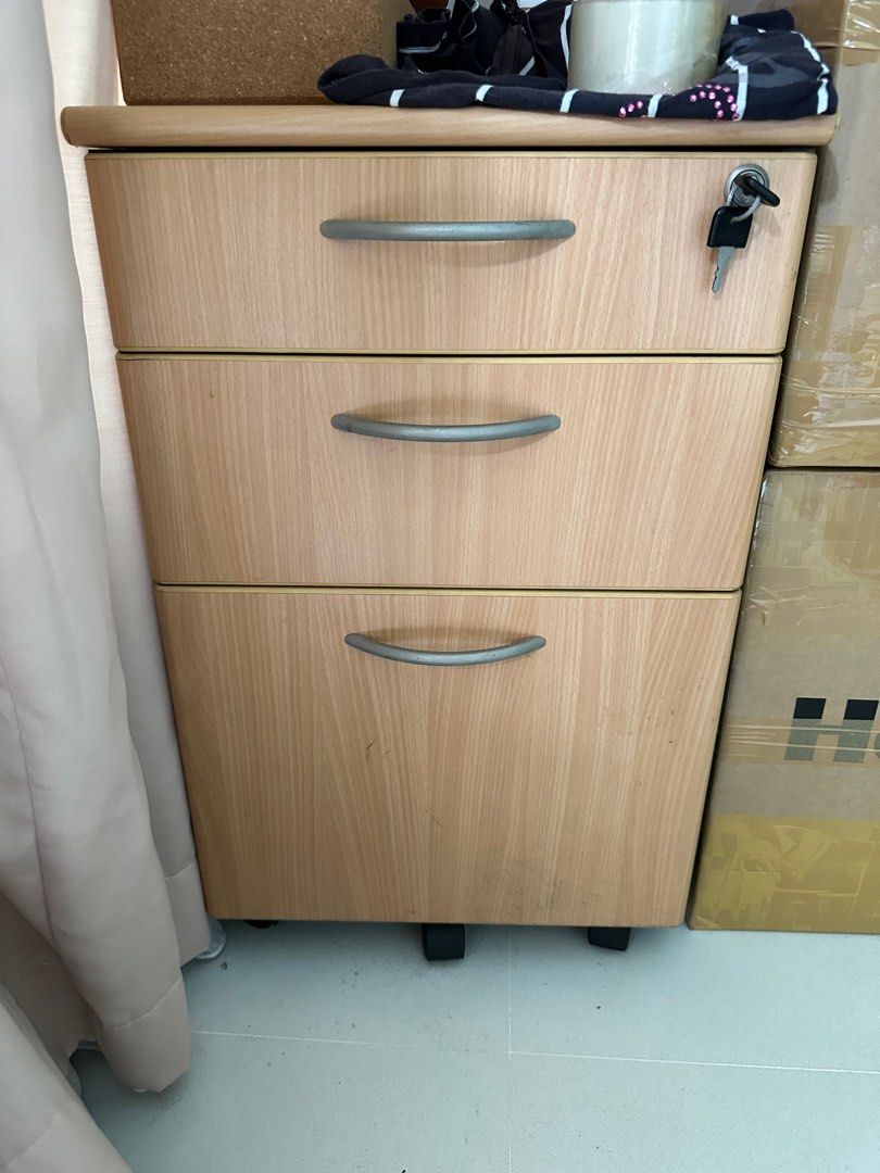 Office drawer with key, Furniture & Home Living, Furniture, Shelves ...