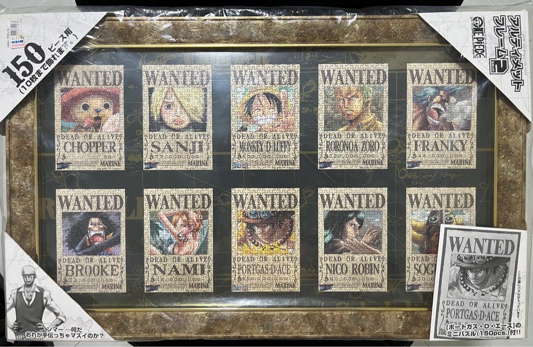 One Piece Jigsaw Collectable in Original Frame, Hobbies & Toys ...