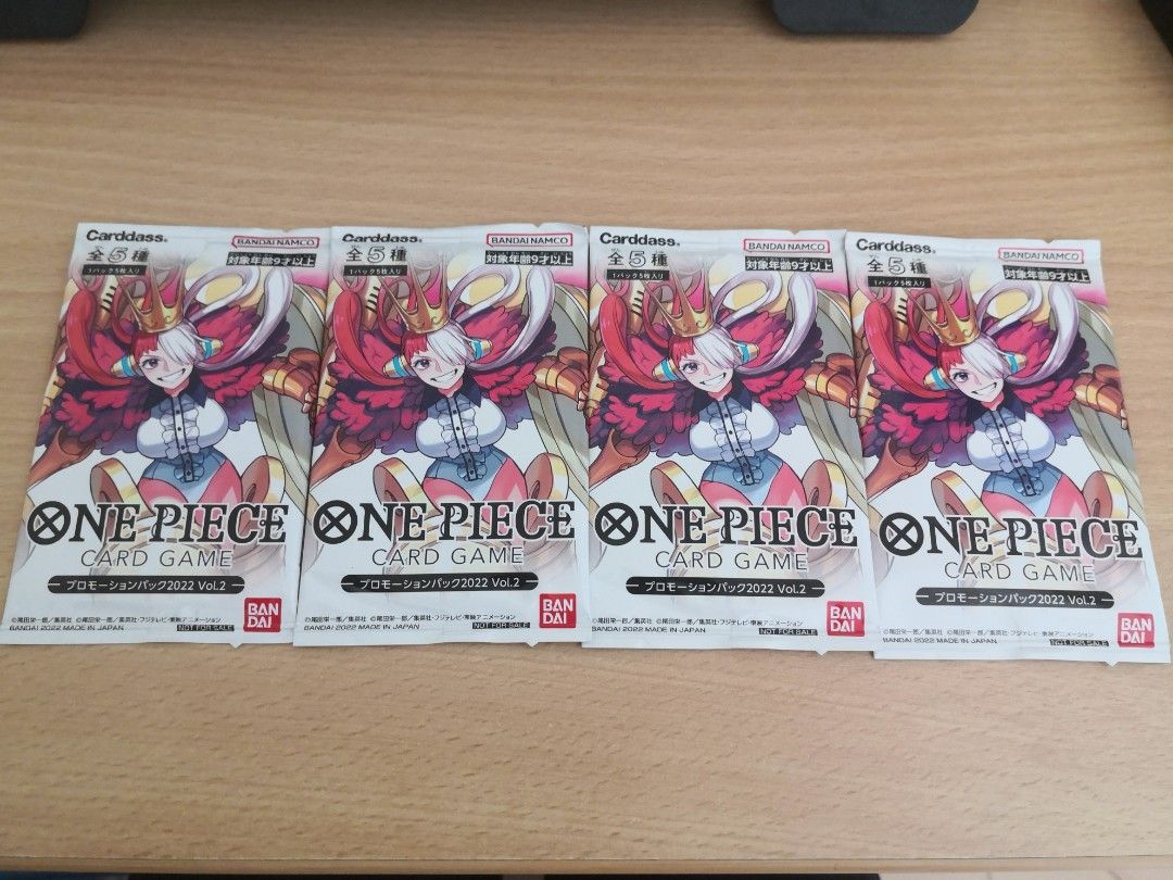 One Piece TCG Promo Pack Vol. 2 Ace Bartolomeo Jinbei Uta Sengoku, Hobbies & Toys, Toys & Games ...