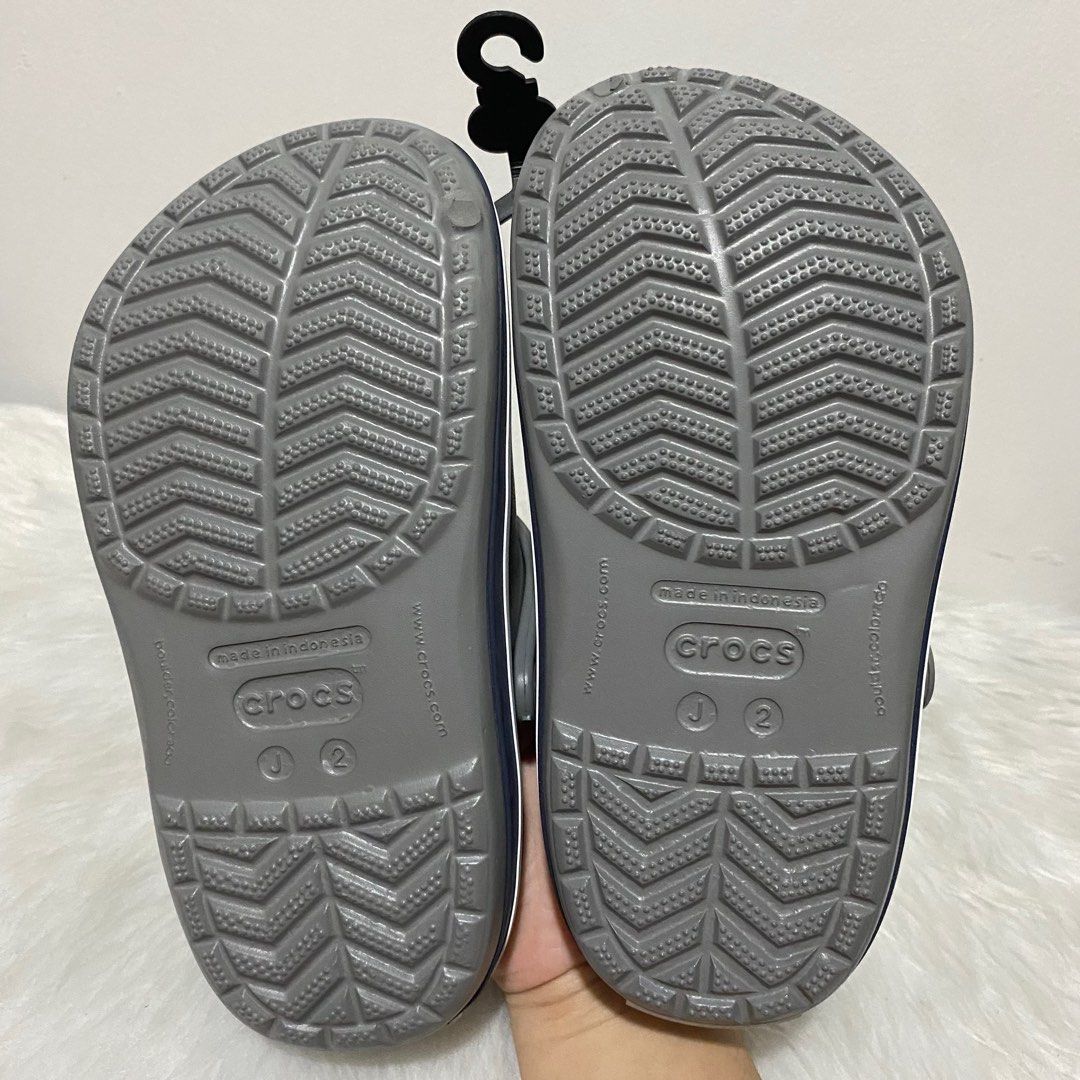 Original CROCS Kids Crocband Clog size J2, Babies & Kids, Babies & Kids ...
