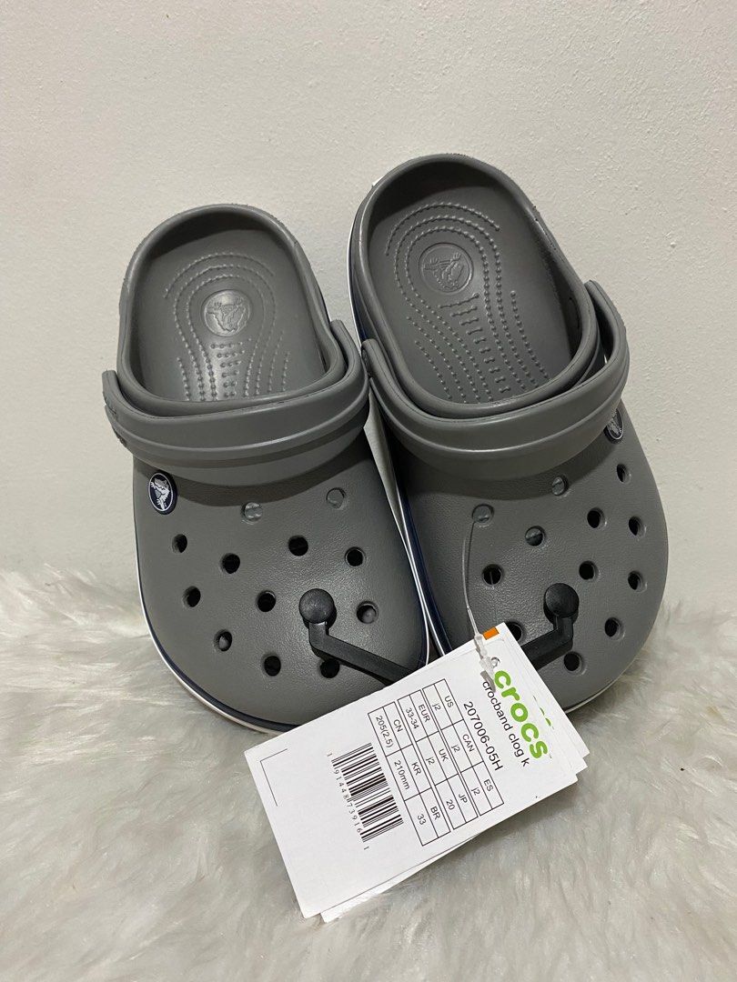 Original CROCS Kids Crocband Clog size J2, Babies & Kids, Babies & Kids ...