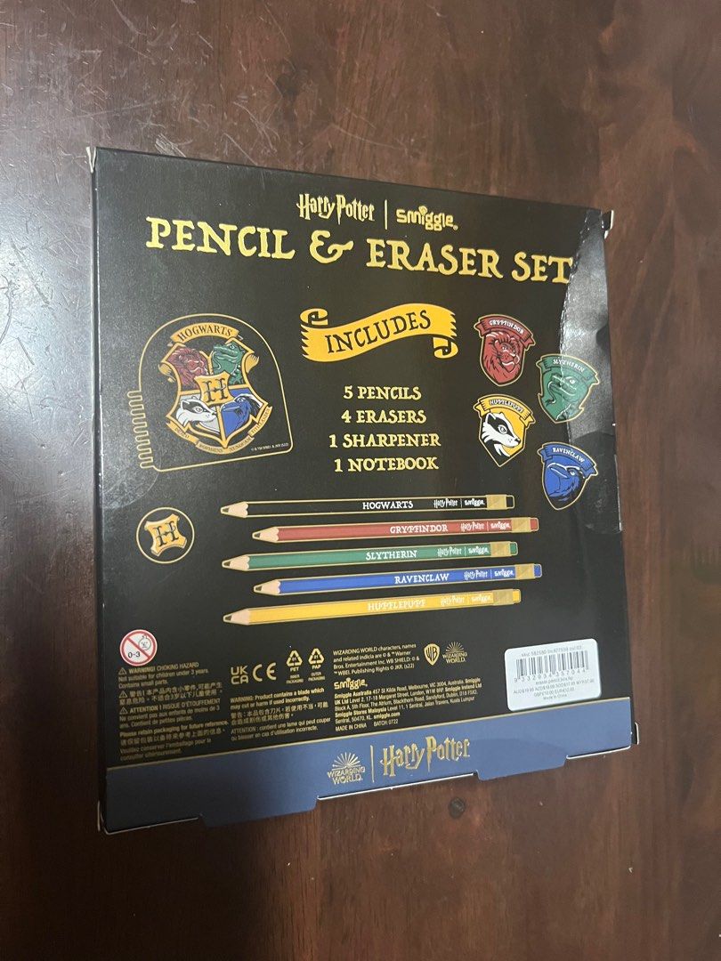 Original Harry Potter Pencil and Eraser Set on Carousell
