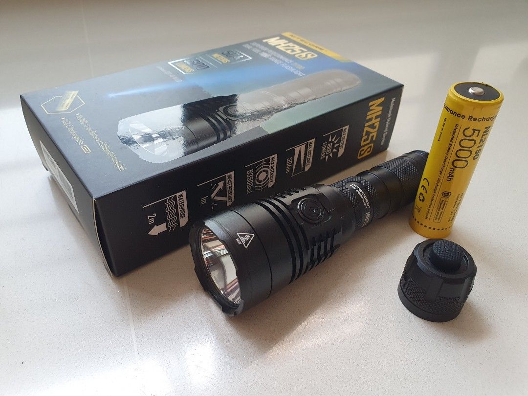 Original Nitecore MH25S Tactical Torchlight, Sports Equipment, Hiking ...