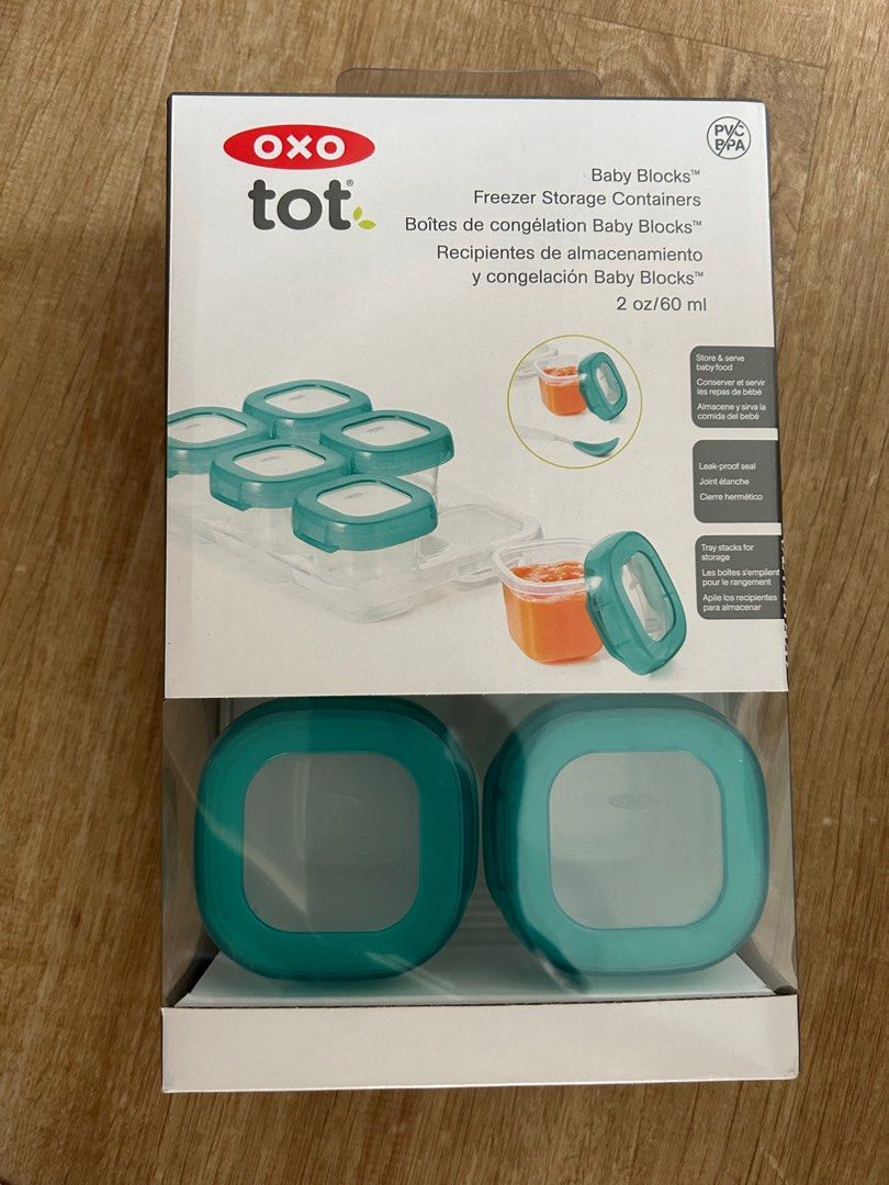 OXO TOT baby blocks freezer storage containers, Babies & Kids, Nursing ...