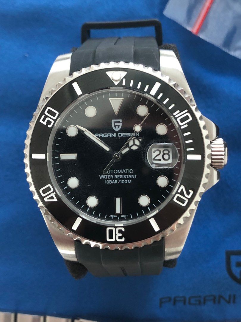 Pagani Design PD-1639 Black 43mm, Men's Fashion, Watches & Accessories ...