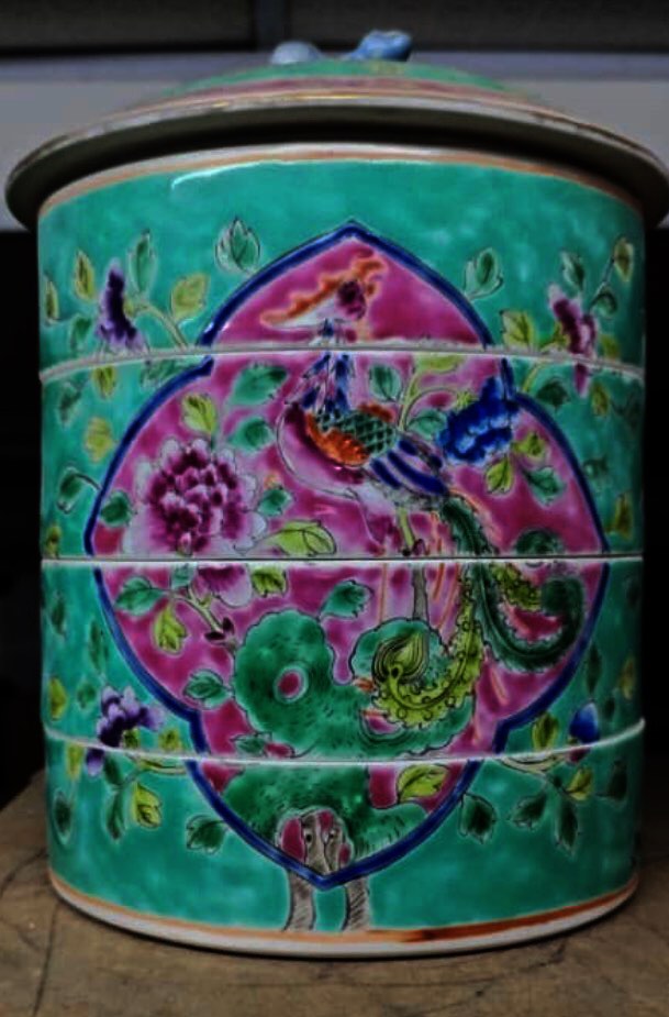 Peranakan Ceramic Tiffin (Tingkat) - Phoenix, Hobbies & Toys ...