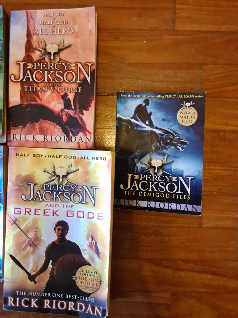 Percy Jackson series with demigod files and the Greek gods, Hobbies ...